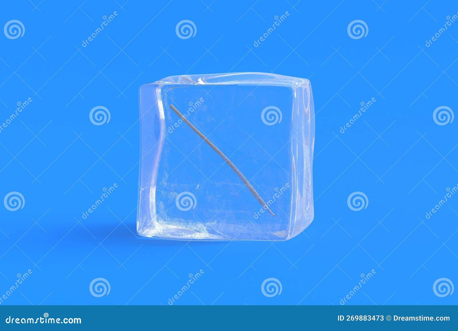 Welding Electrode in Ice Cube Stock Illustration - Illustration of ...