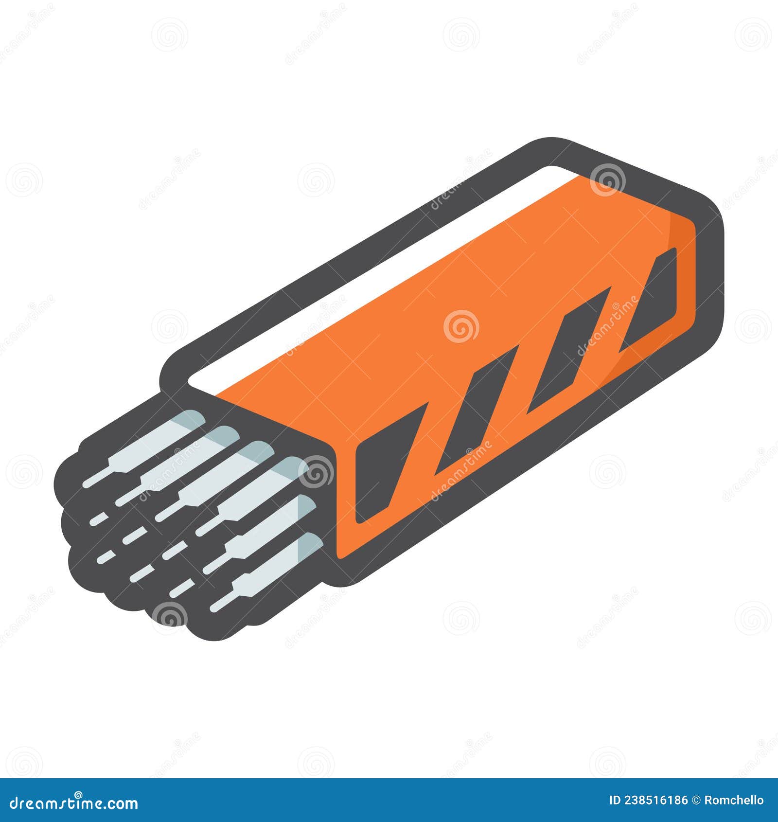 Welding Electrode Kit Vector Icon Cartoon Illustration. Stock Vector ...