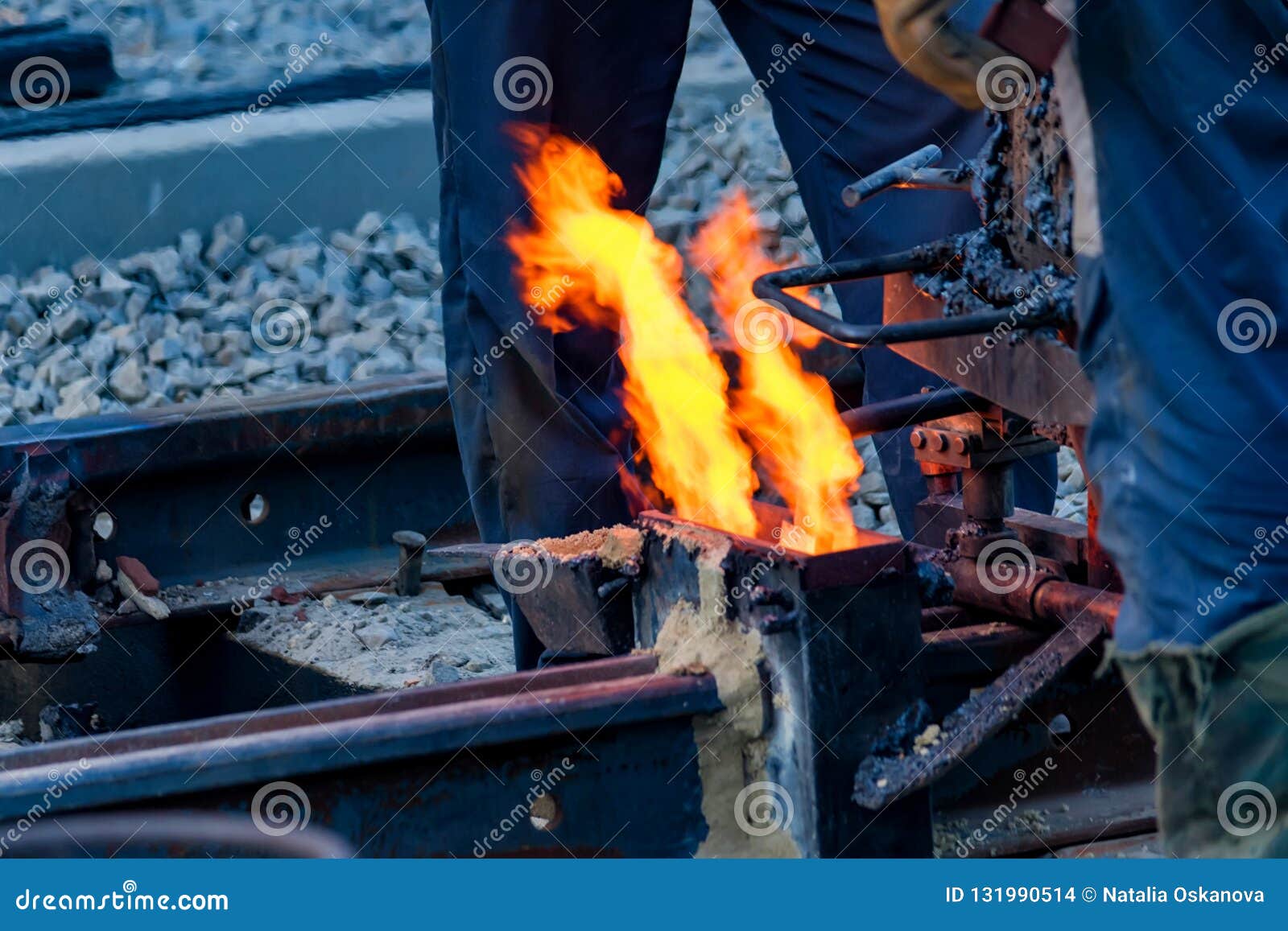 Fire At A Construction Site, Unfinished Multi-storey Reinforced ...