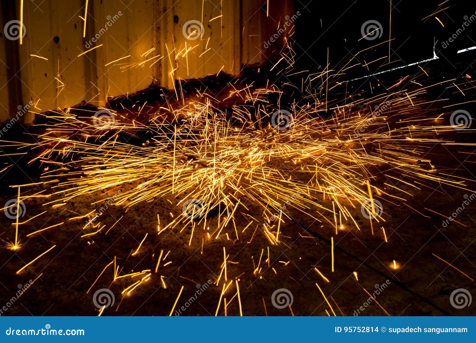 Welding stock photo. Image of fire, welding, steel, fireworks - 95752814