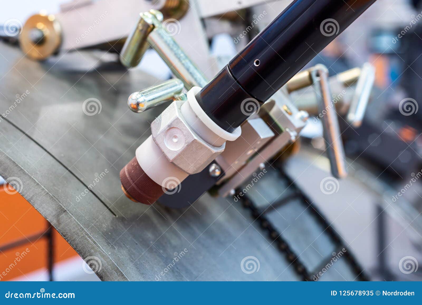 Welding Head, Automatic Welding Machine. Close-up Photo. Stock Image ...