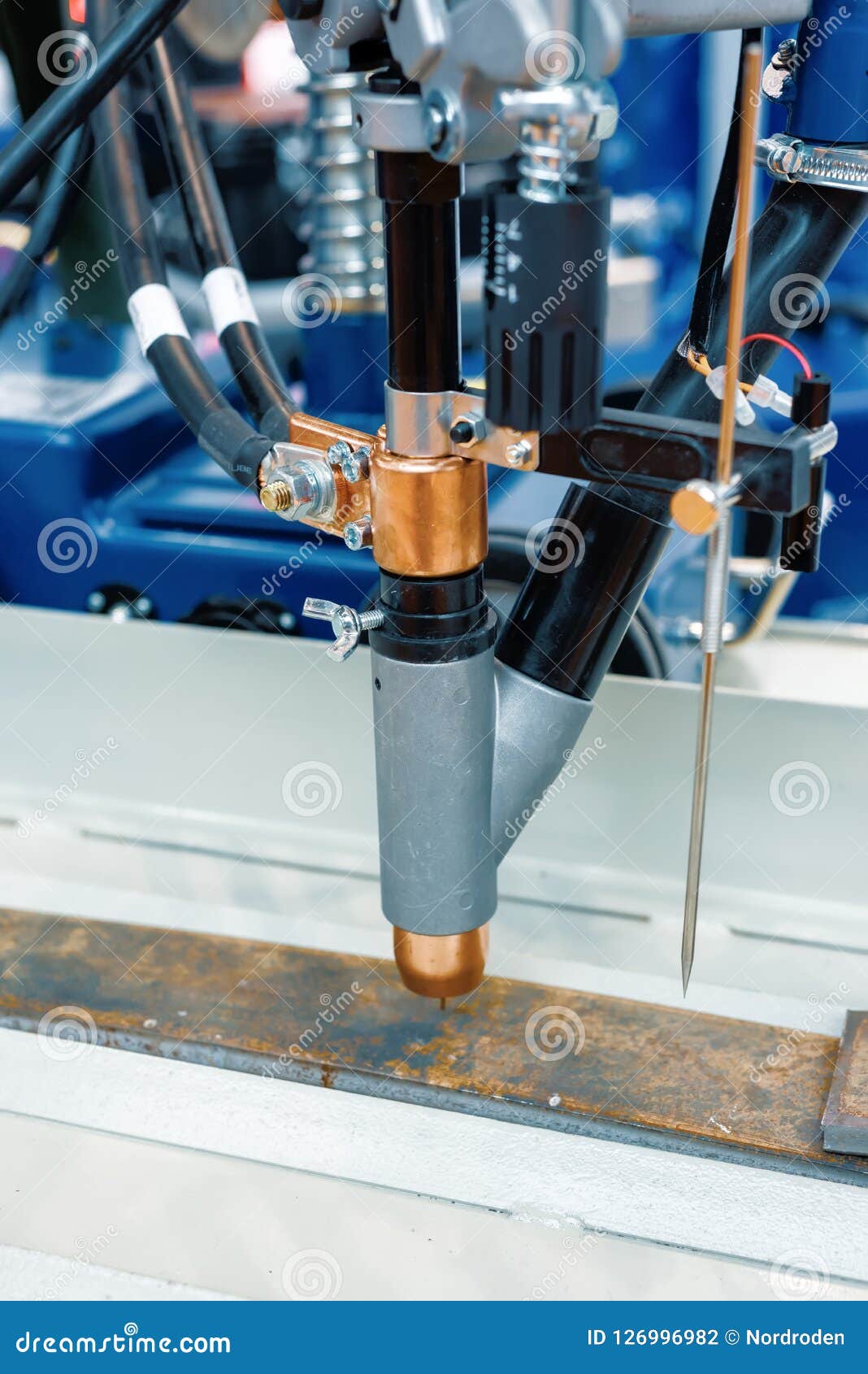 Welding Head, Automatic Welding Machine. Close-up Photo. Stock Photo ...