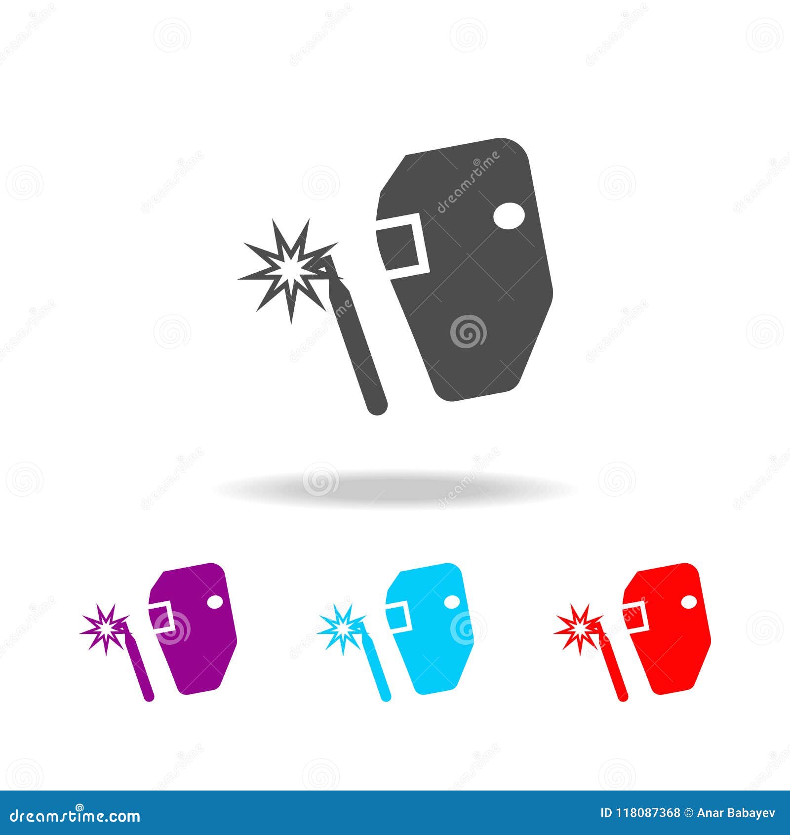 Welding Icon. Elements of Construction Materials in Multi Colored Icons ...