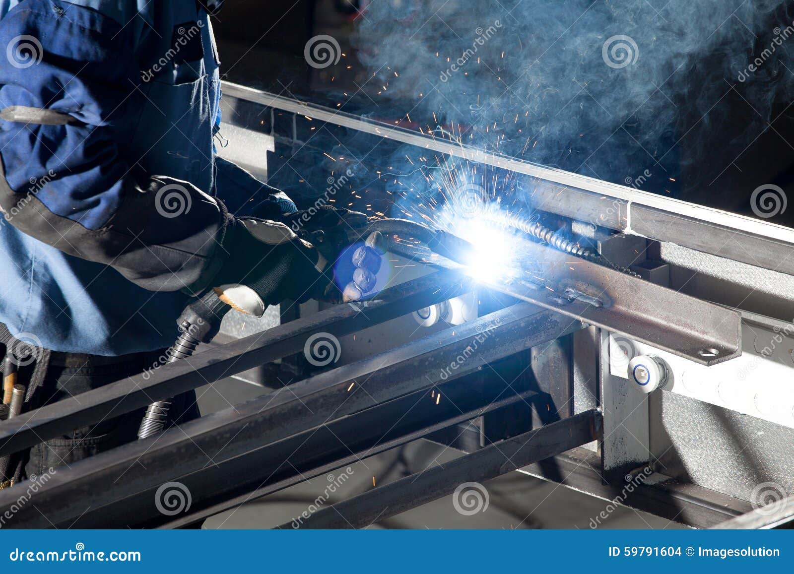 Welding at the Industrial Factory Stock Photo - Image of love, repair ...