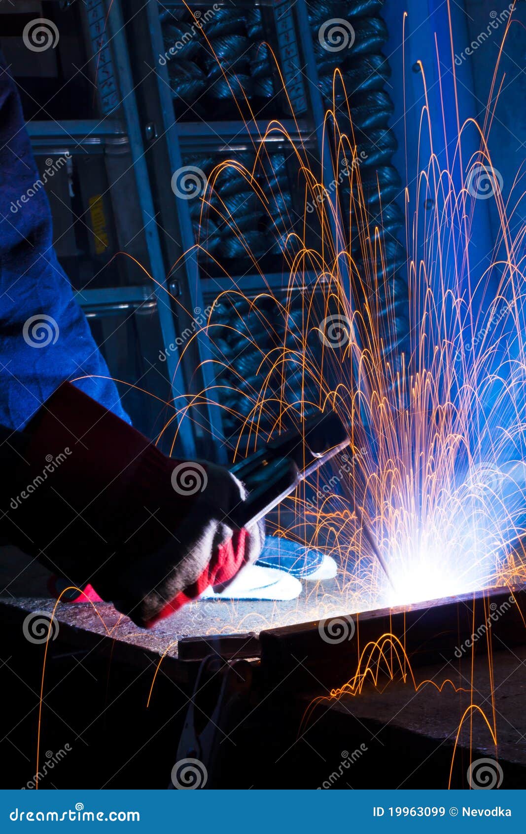 Welding iron stock image. Image of manufacturing, factory - 19963099