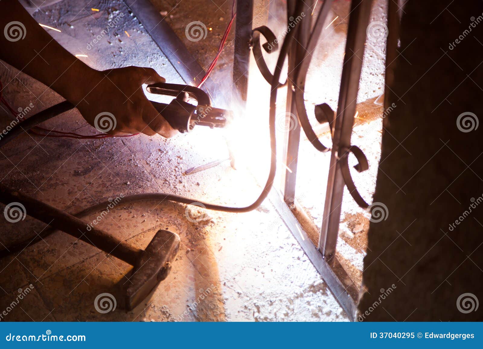 Welding iron stock image. Image of maintenance, heat - 37040295