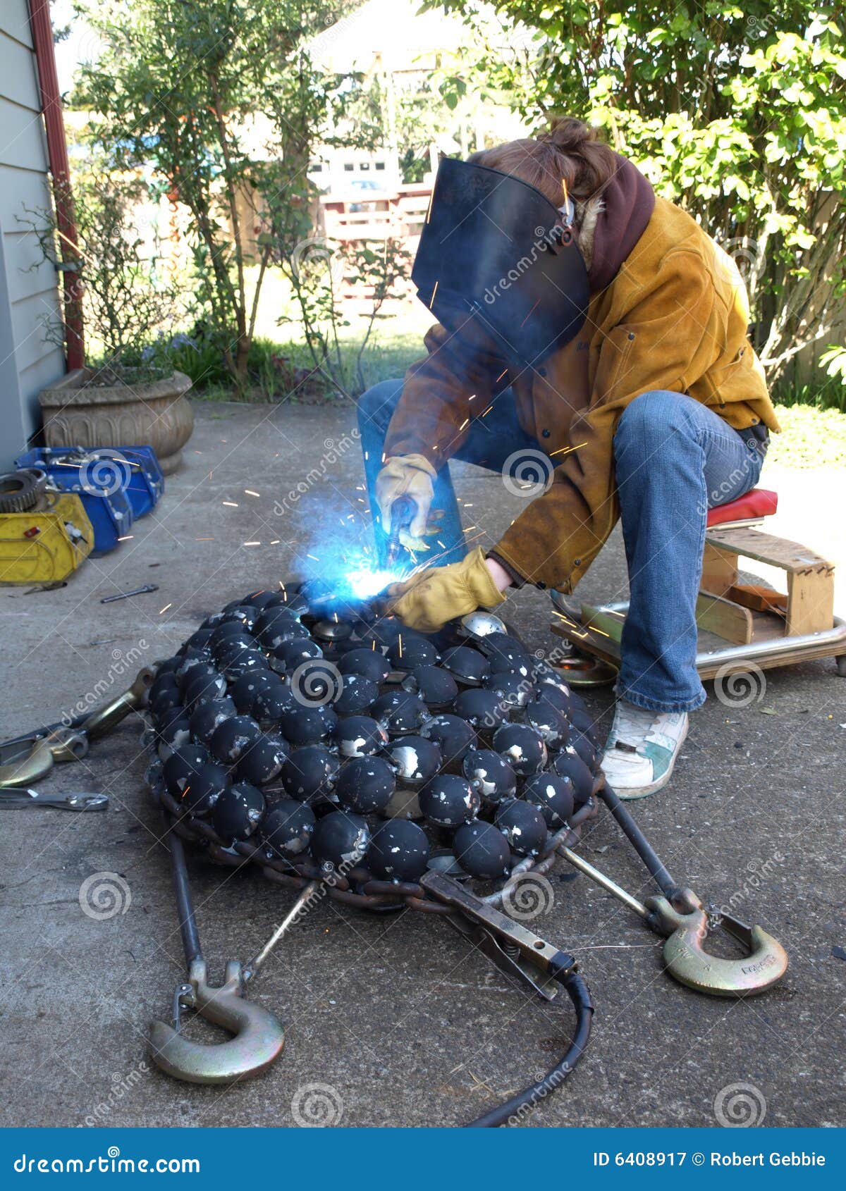 Welding Light stock image. Image of welder, cover, construction - 6408917
