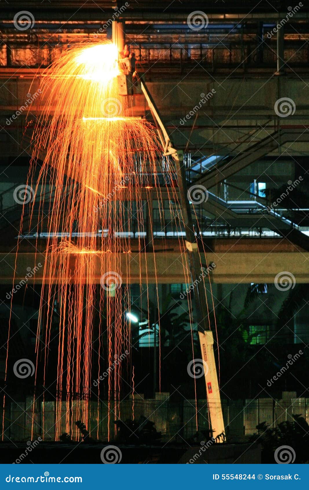 Welding Lights stock photo. Image of construction, scaffold - 55548244