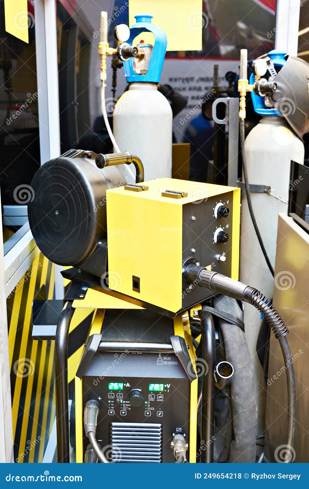 Welding machine stock photo. Image of engineering, metal - 249654218
