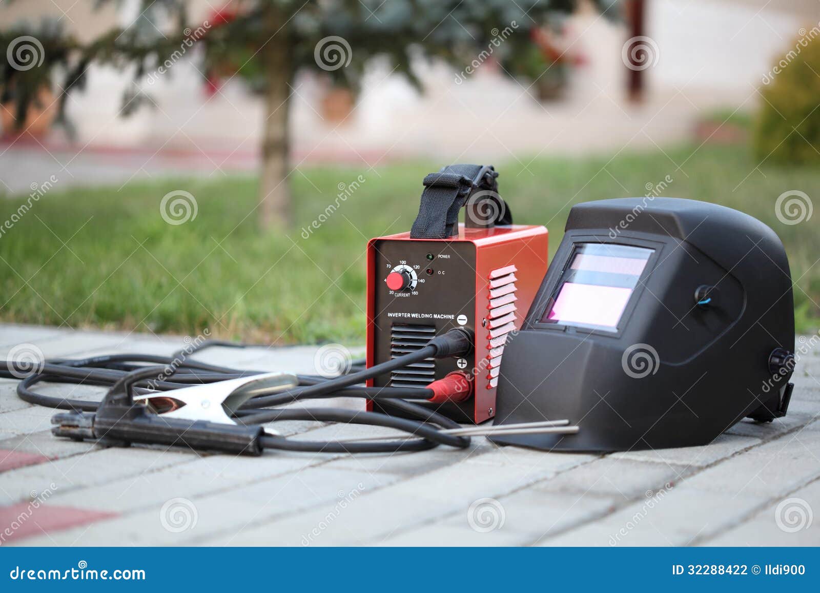 Welding Machine, Fire, Sparks, Ruler, Tape Measure, Electrode, Gloves ...