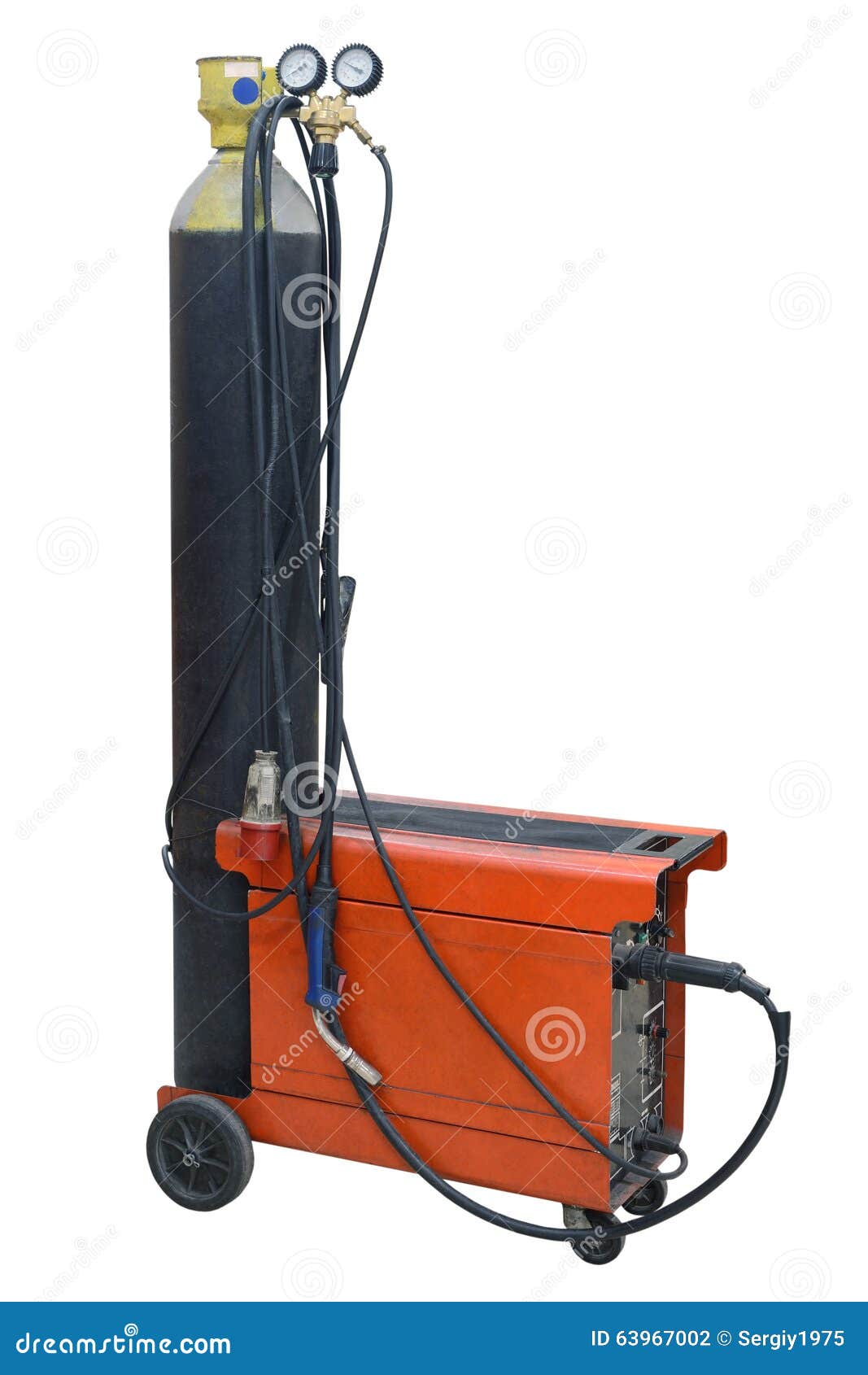 Welding Machine Isolated on a White Background Stock Photo - Image of ...