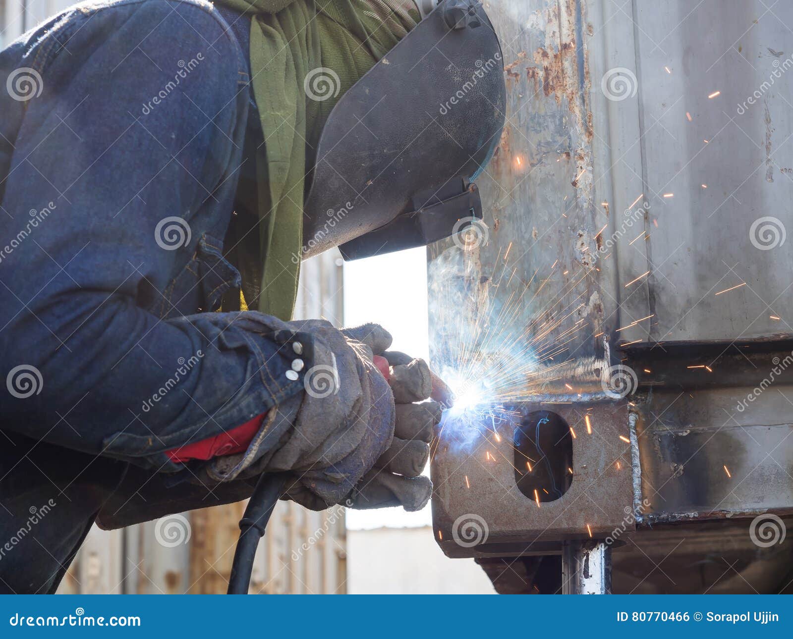 Welding Machine Structure ByMIG Welding Stock Photo - Image of ...