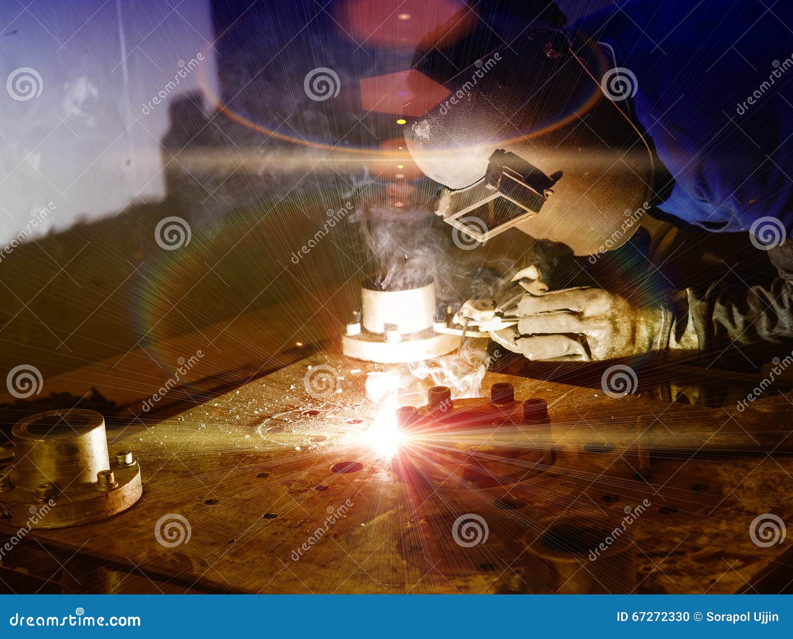 Welding Machine Structure by Electric Welding Stock Photo - Image of ...