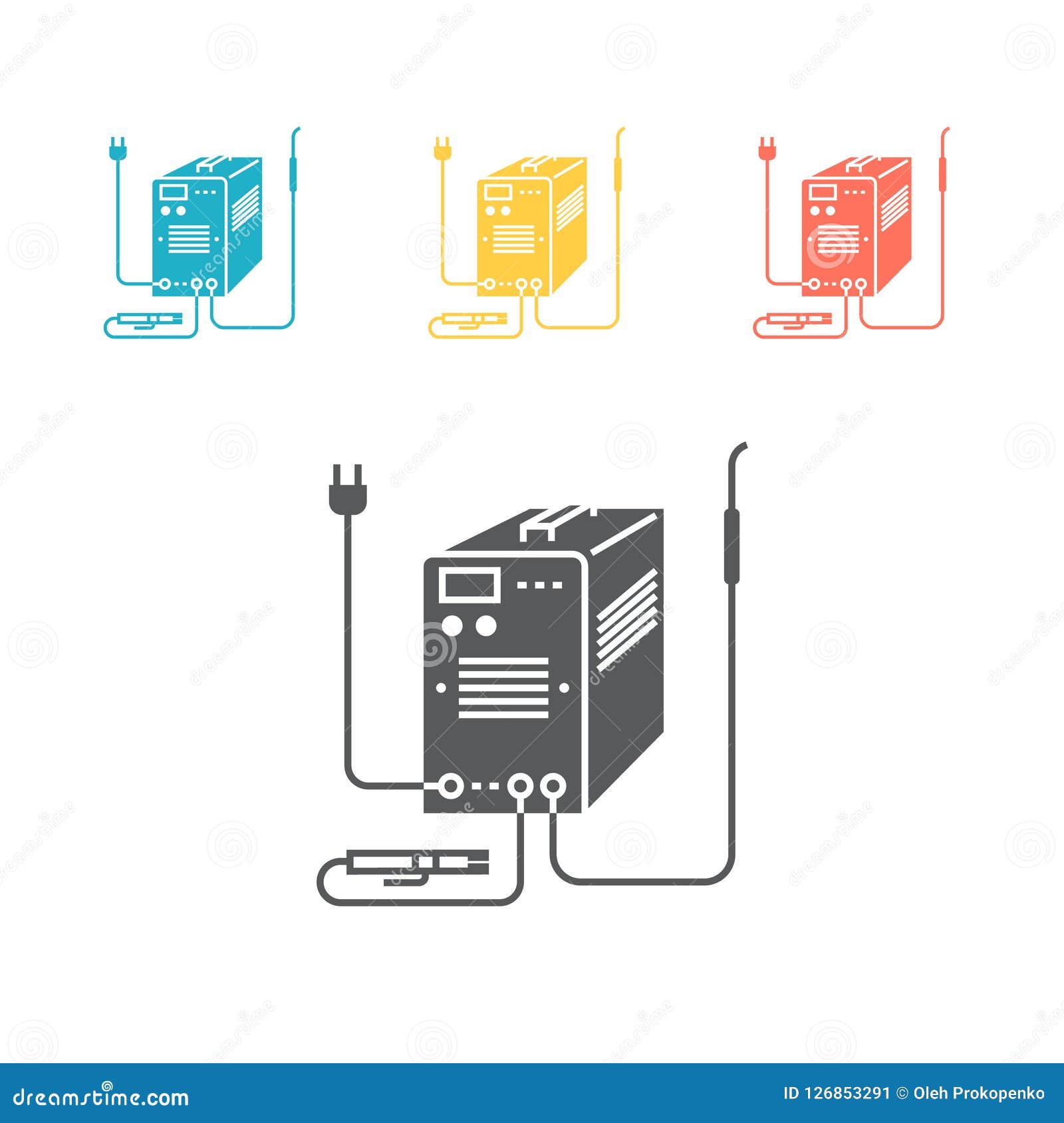 Welding Machine Icon. Vector Sign for Web Graphic. Stock Vector ...