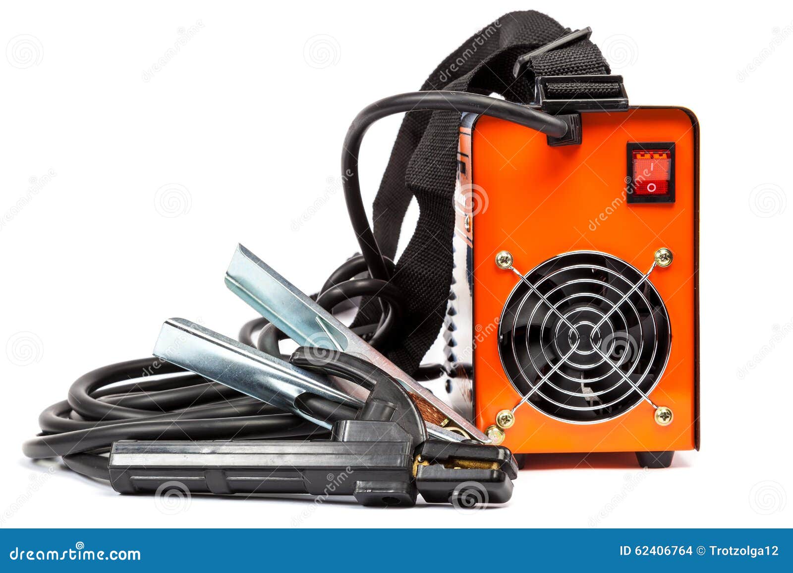 Welding Machine with Wires on White Background. Stock Photo - Image of ...