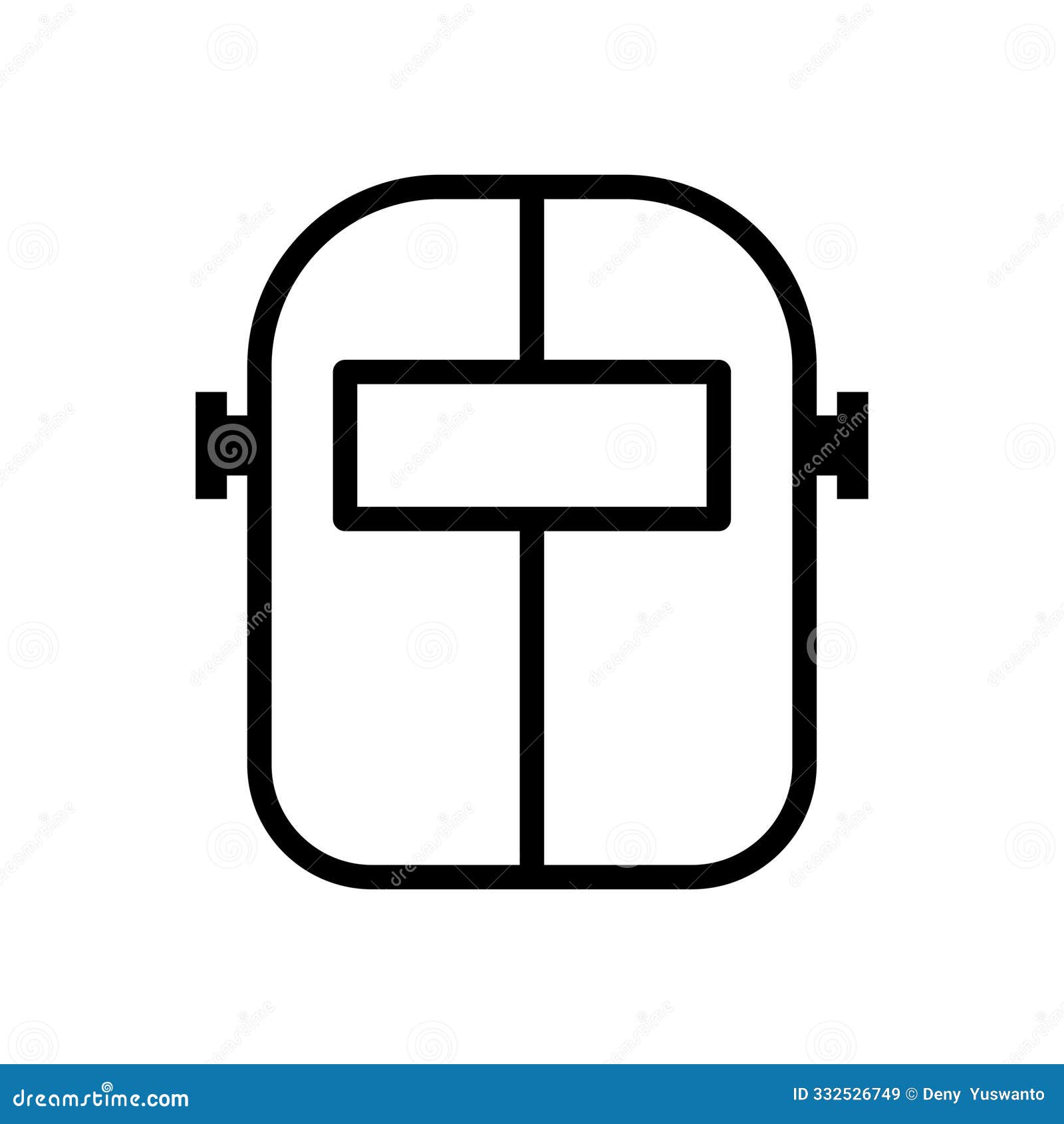 Welding Mask Icon From Work Safety Collection. Simple Line Element ...