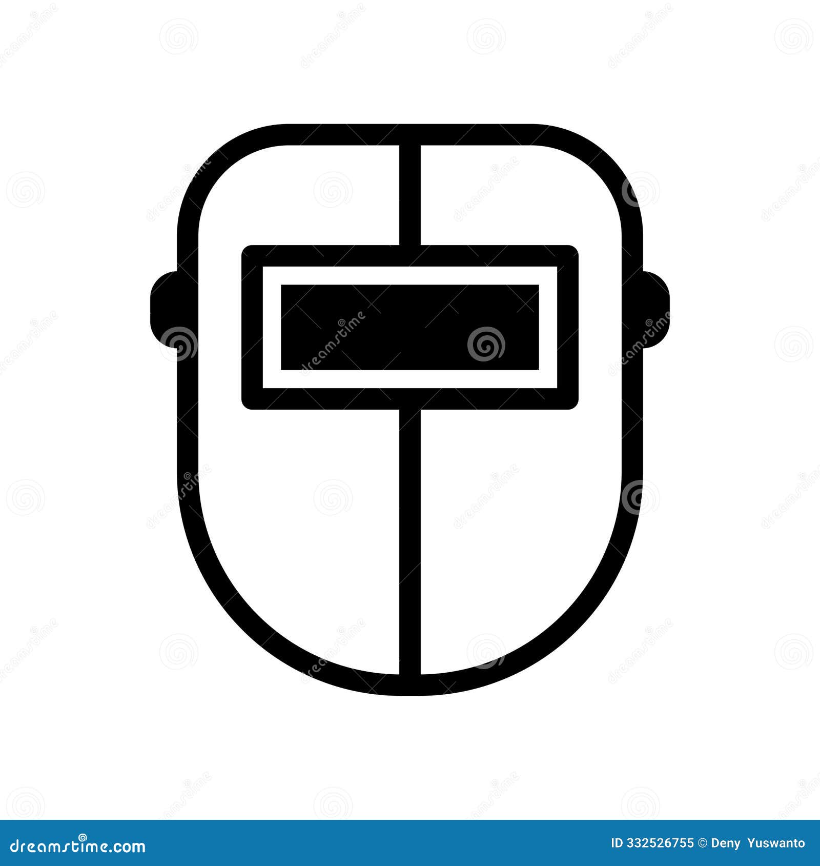 Welding Mask Icon From Work Safety Collection. Simple Line Element ...