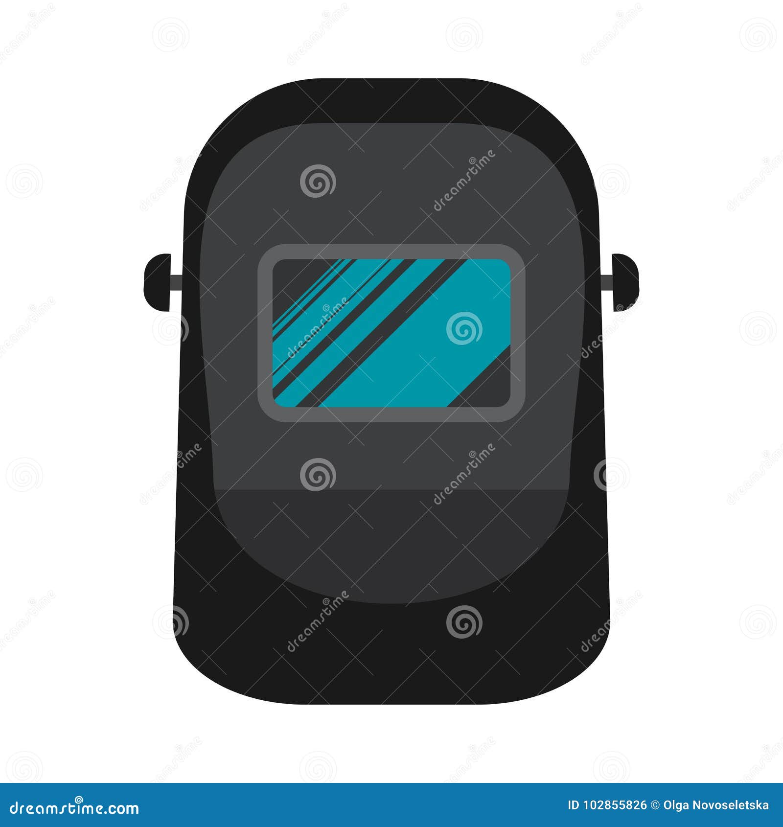 Welding Mask And Crossed Welding Torches Cartoon Vector | CartoonDealer ...