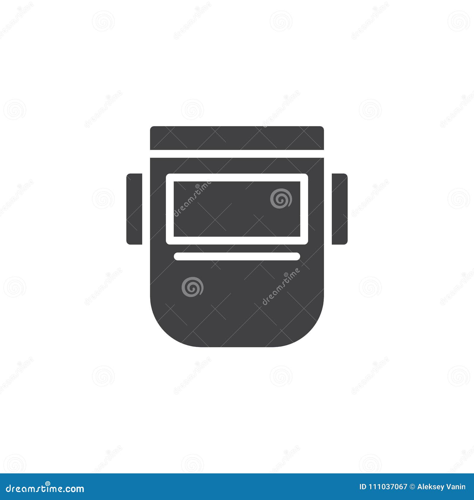 Welding mask vector icon stock vector. Illustration of safety - 111037067