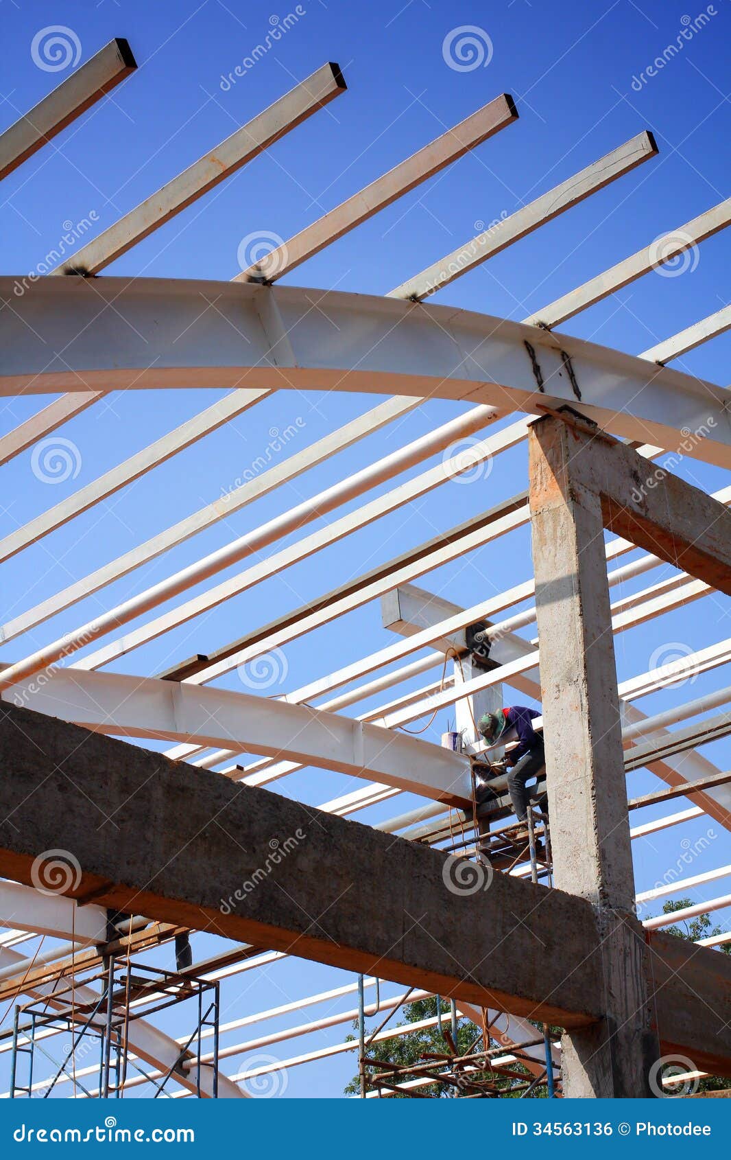 Welding of metal designs stock photo. Image of welder - 34563136