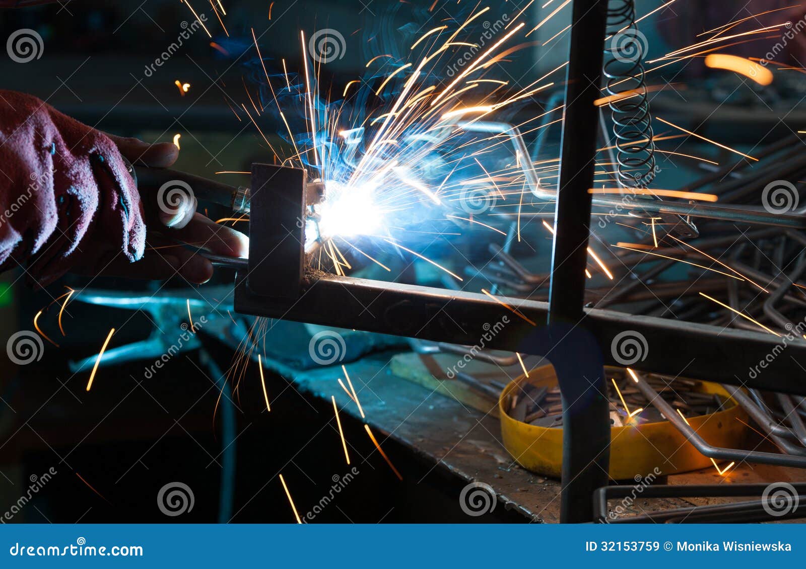 Welding Of Metal Structures Stock Image | CartoonDealer.com #198772273