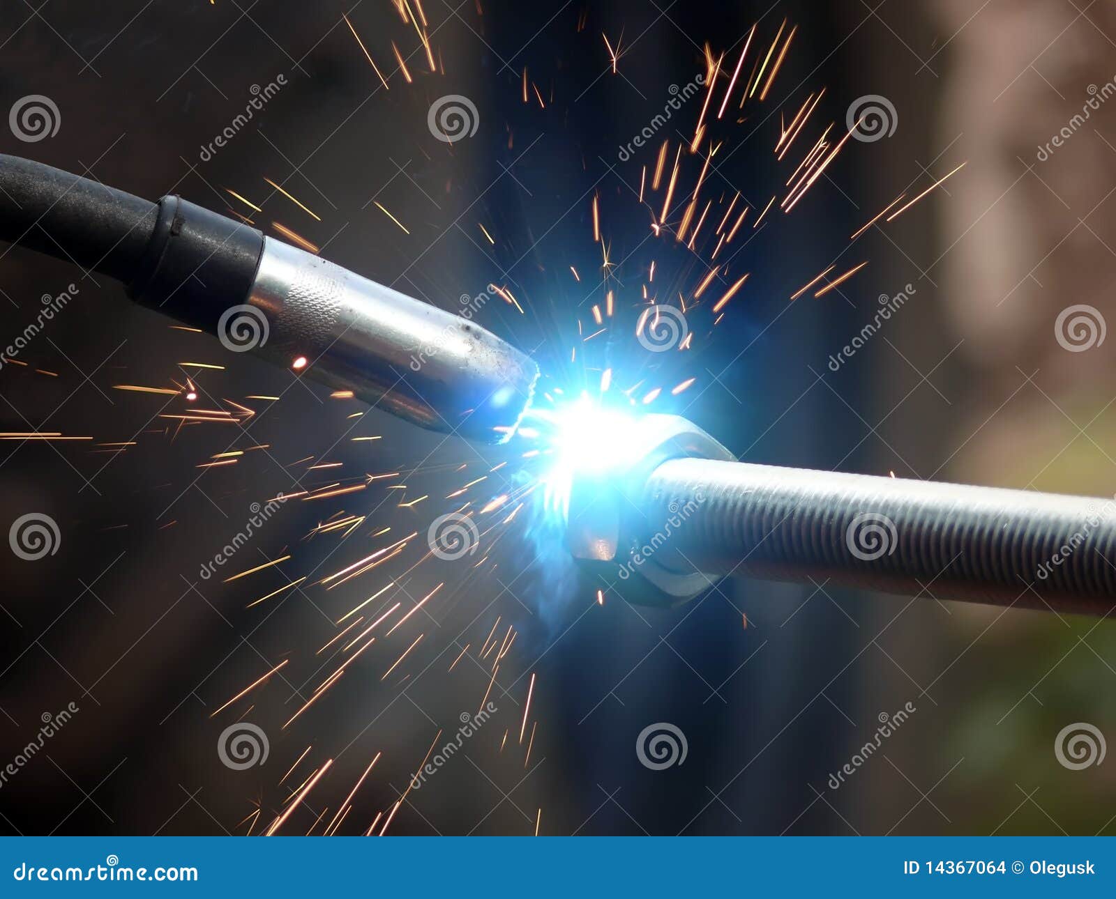 Welding metal smoke sparks stock photo. Image of sparks - 14367064