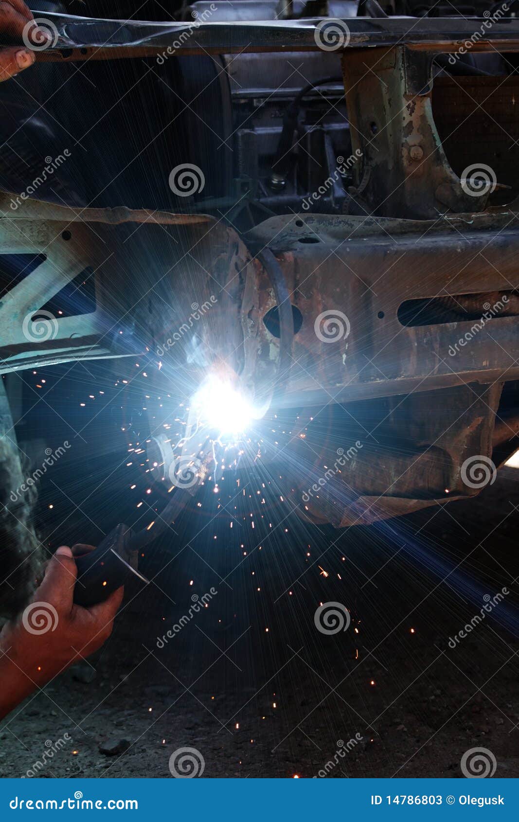 Welding metal smoke sparks stock image. Image of abstract - 14786803