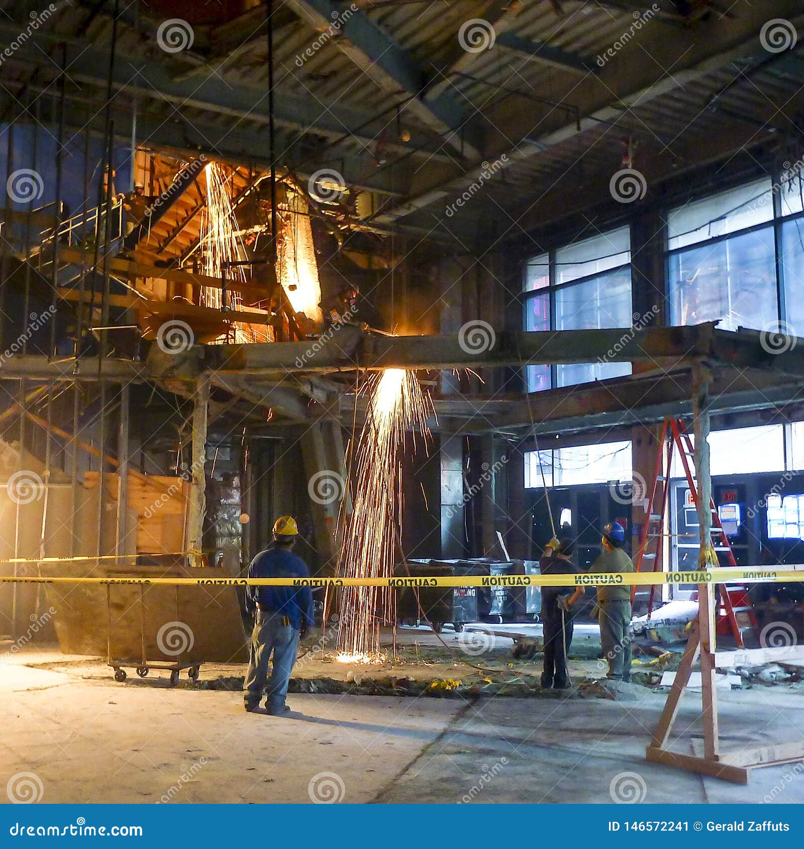 Welding, New York City stock image. Image of inside - 146572241