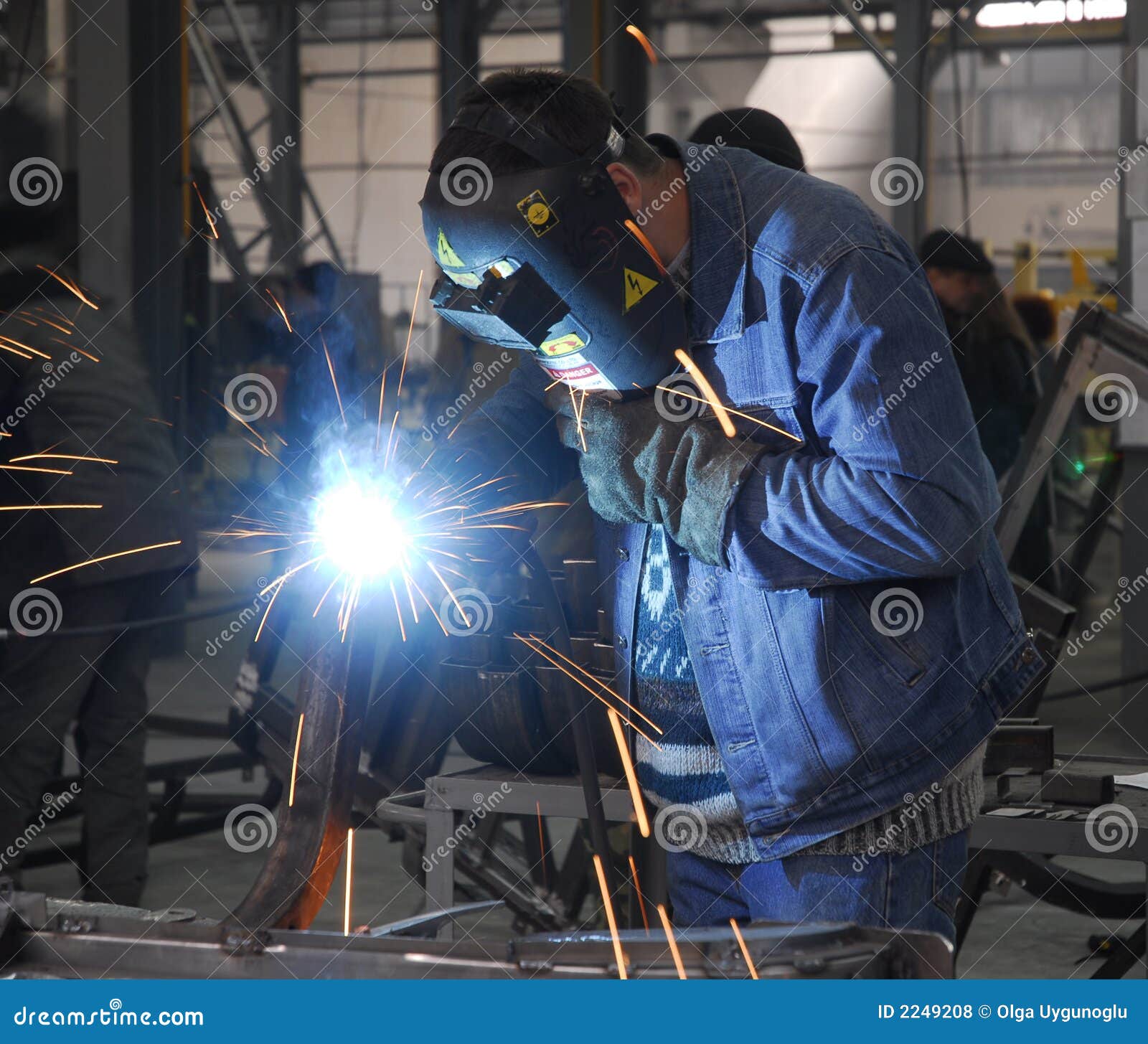 Welding operator 2 stock photo. Image of beam, construction - 2249208