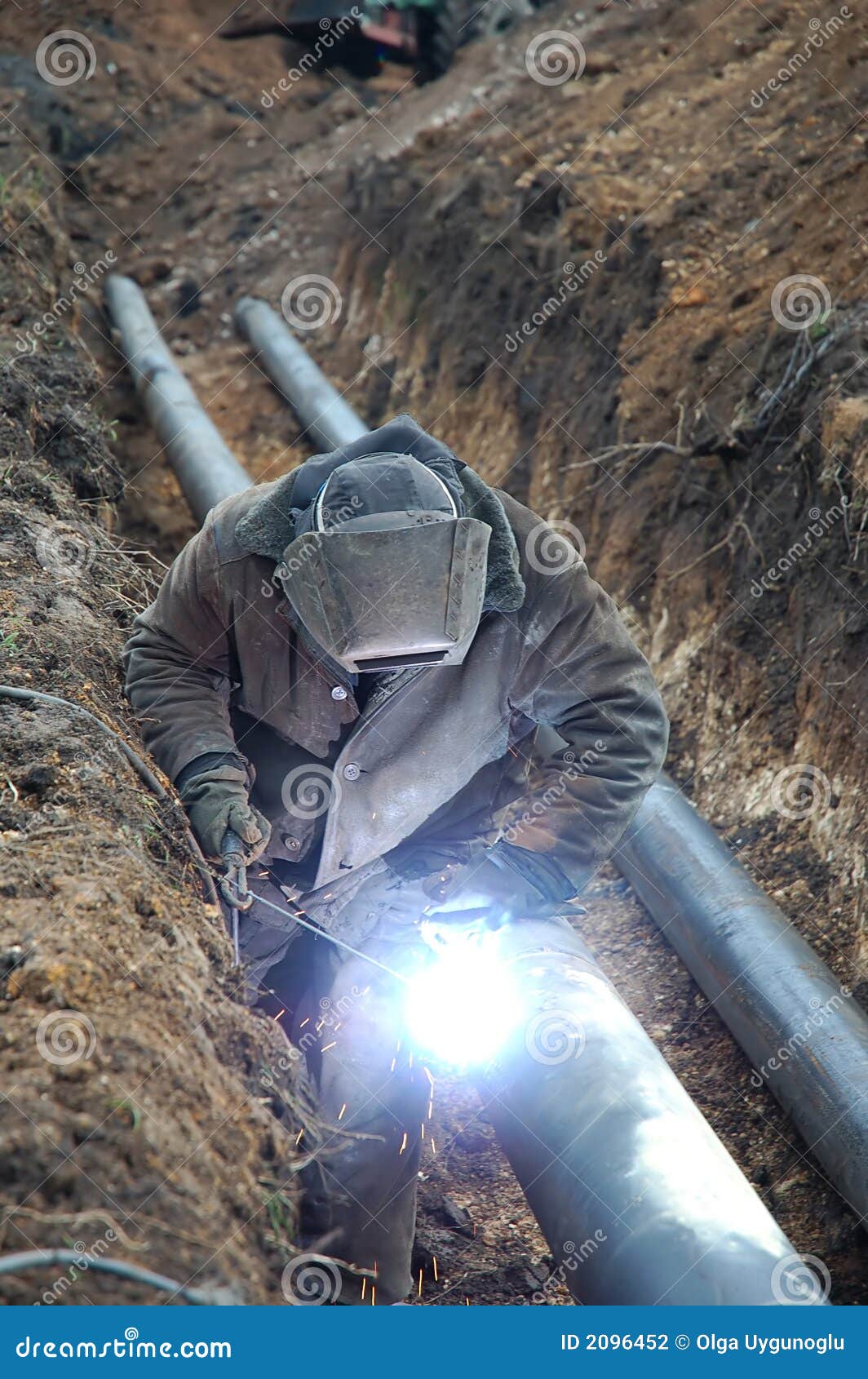 Welding operator stock photo. Image of manufacturing, industry - 2096452