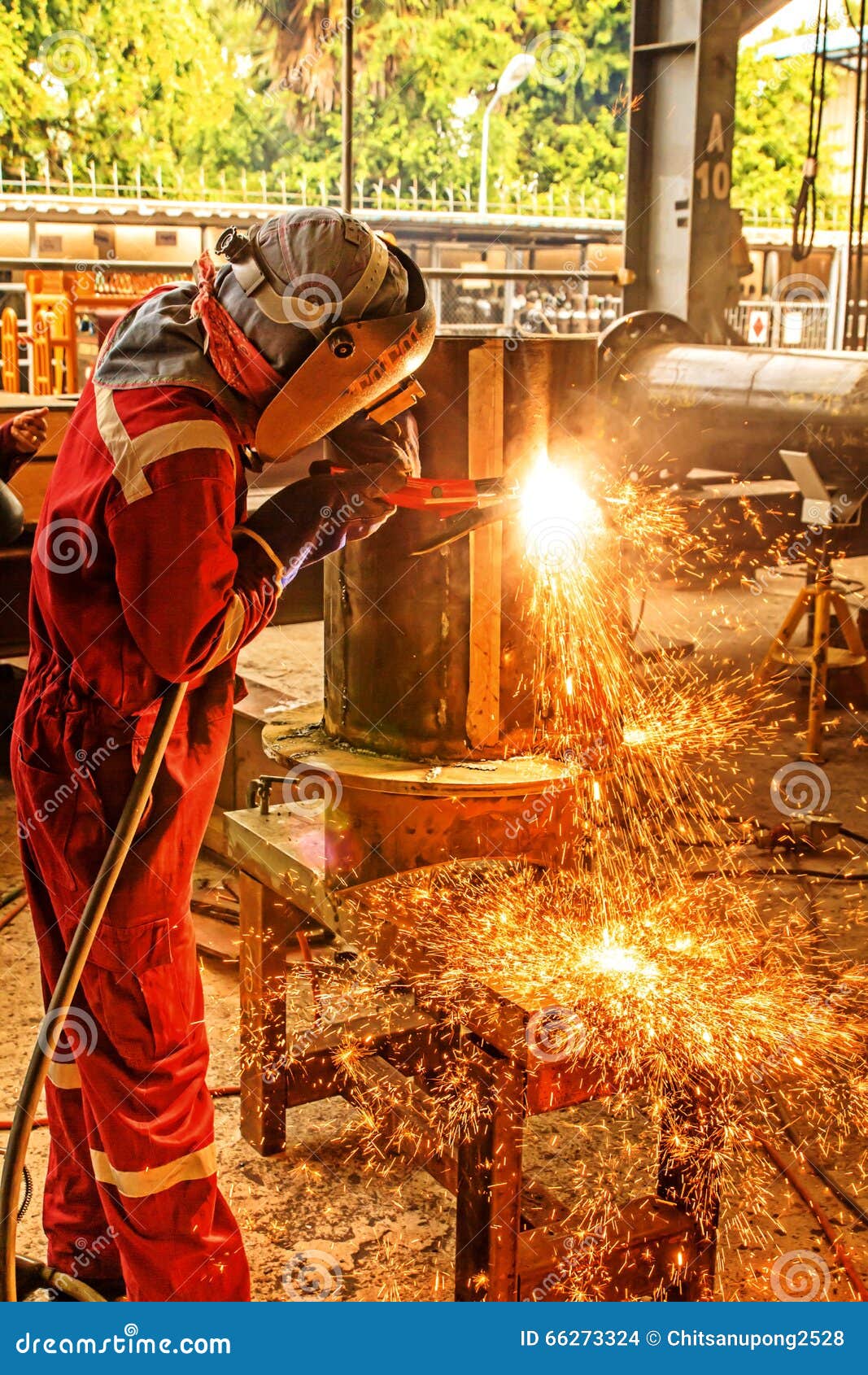 Welding Piping stock photo. Image of skilled, labor, occupation - 66273324