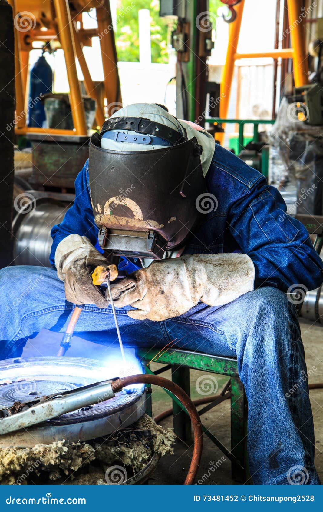 Welding Piping stock photo. Image of craft, laborer, skill - 73481452