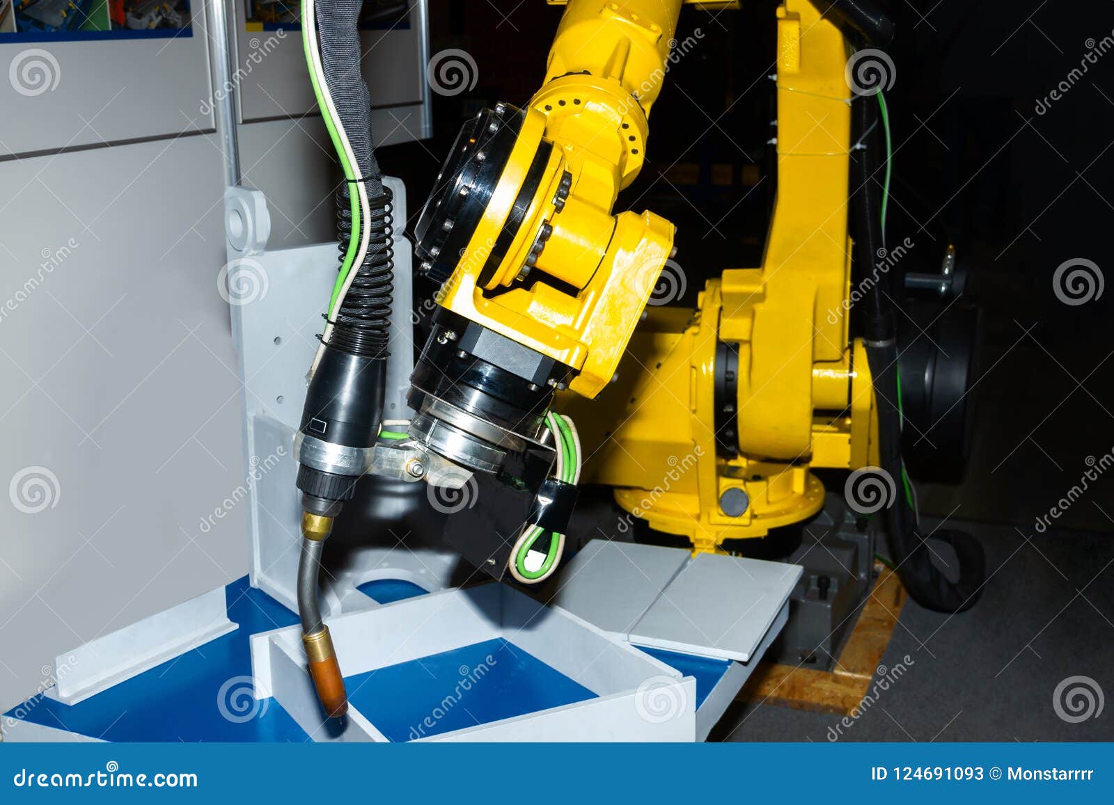 Welding Plasma Kuka Robot Hand Stock Image | CartoonDealer.com #124691071