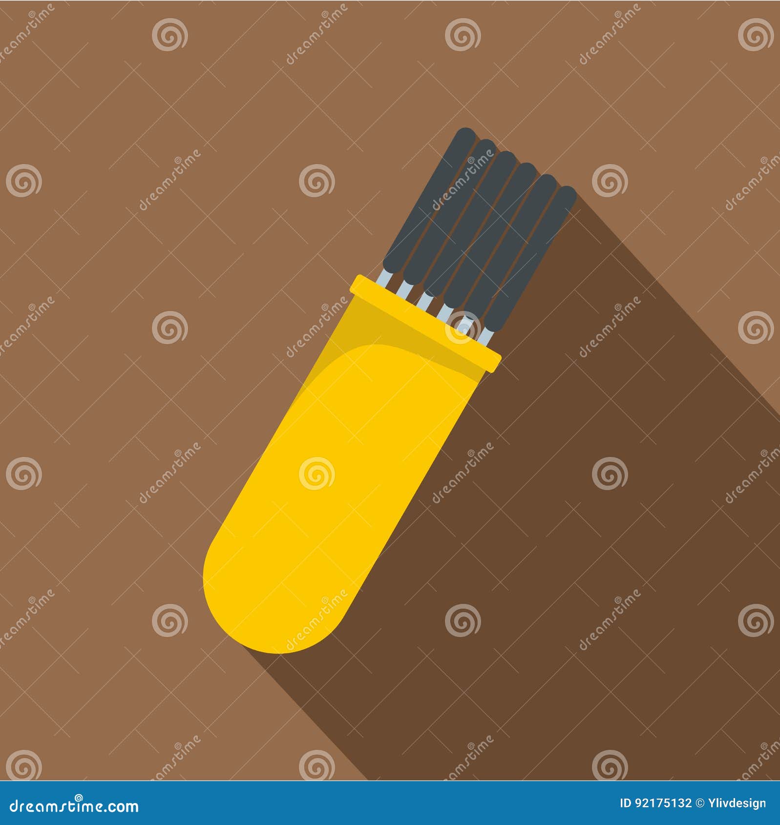 Welding Rods Icon, Flat Style Stock Vector - Illustration of shot, iron ...