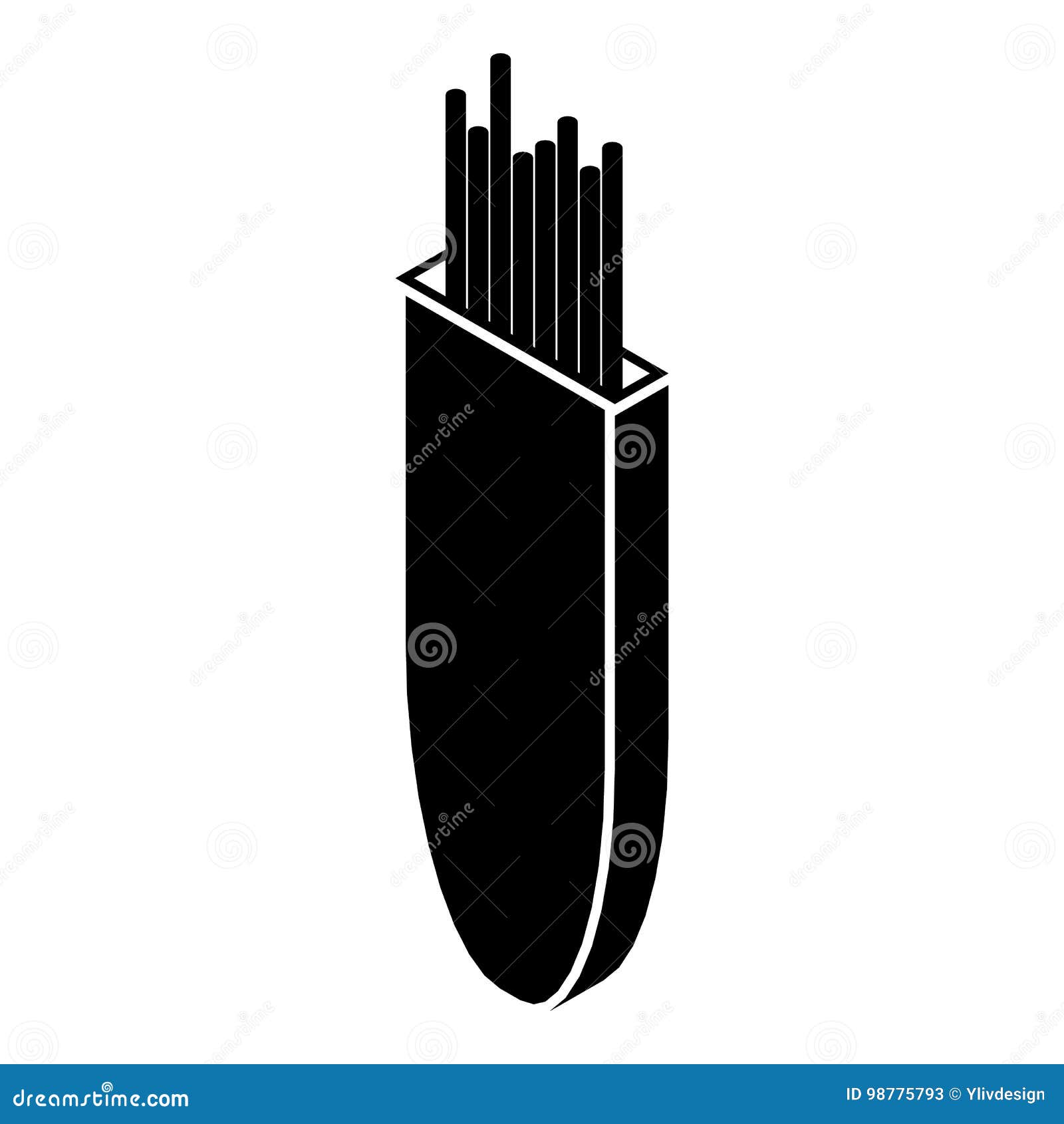 Welding Rods Icon, Simple Black Style Stock Vector - Illustration of ...