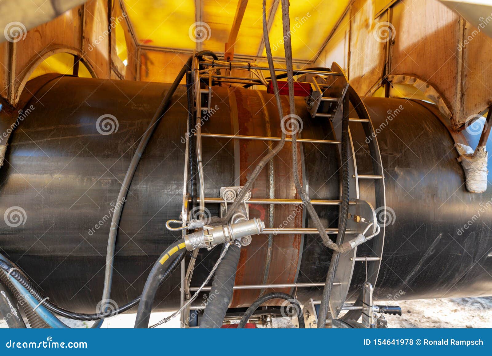 Welding Seam at a Gas Pipeline Stock Photo - Image of brandenburg ...