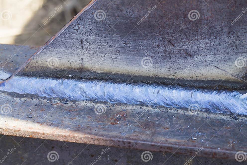 The welding seam. stock image. Image of metallurgy, carbon - 67094083