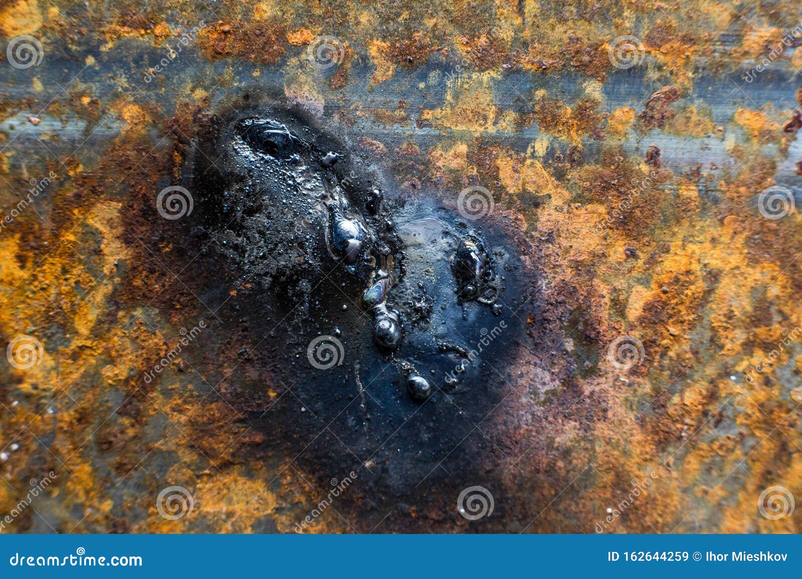Welding Seam on Metal Close at Construction Stock Image - Image of line ...