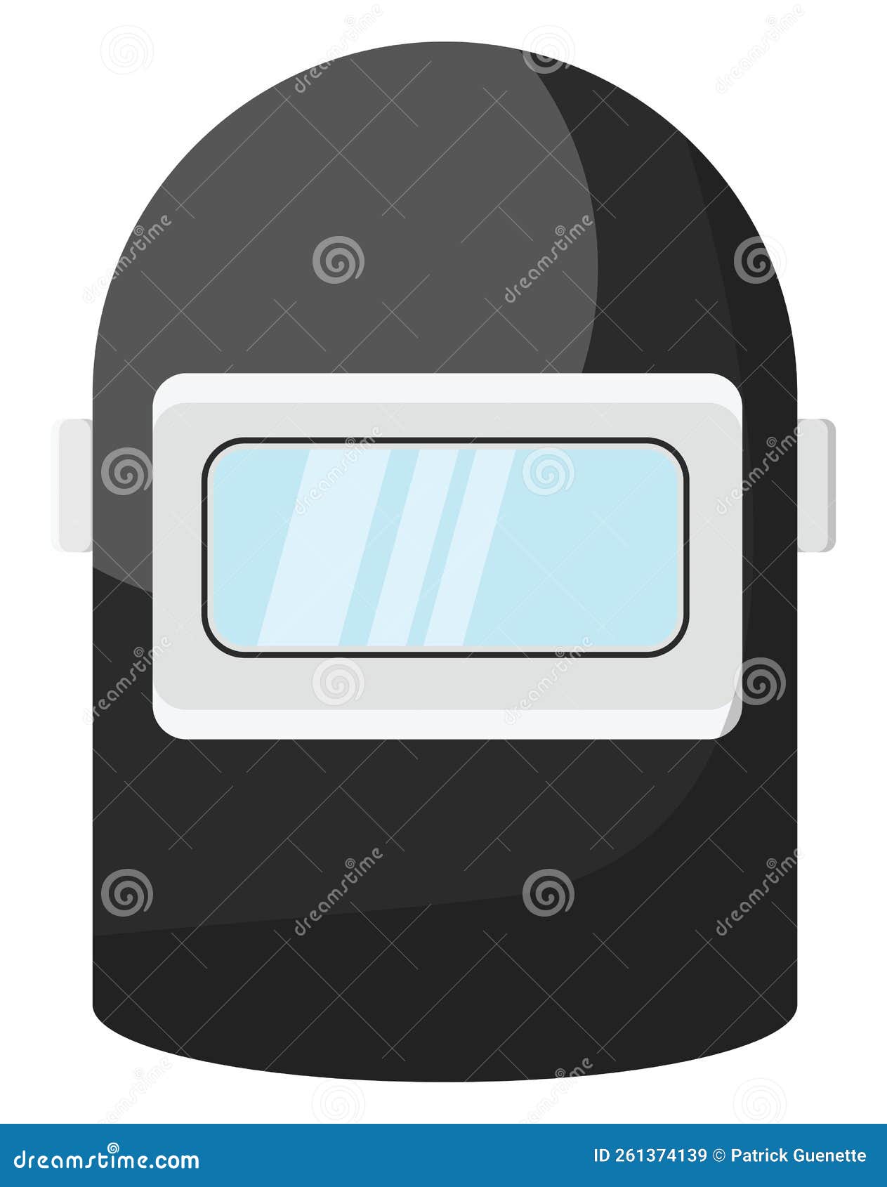 Welding shield, icon stock vector. Illustration of object - 261374139
