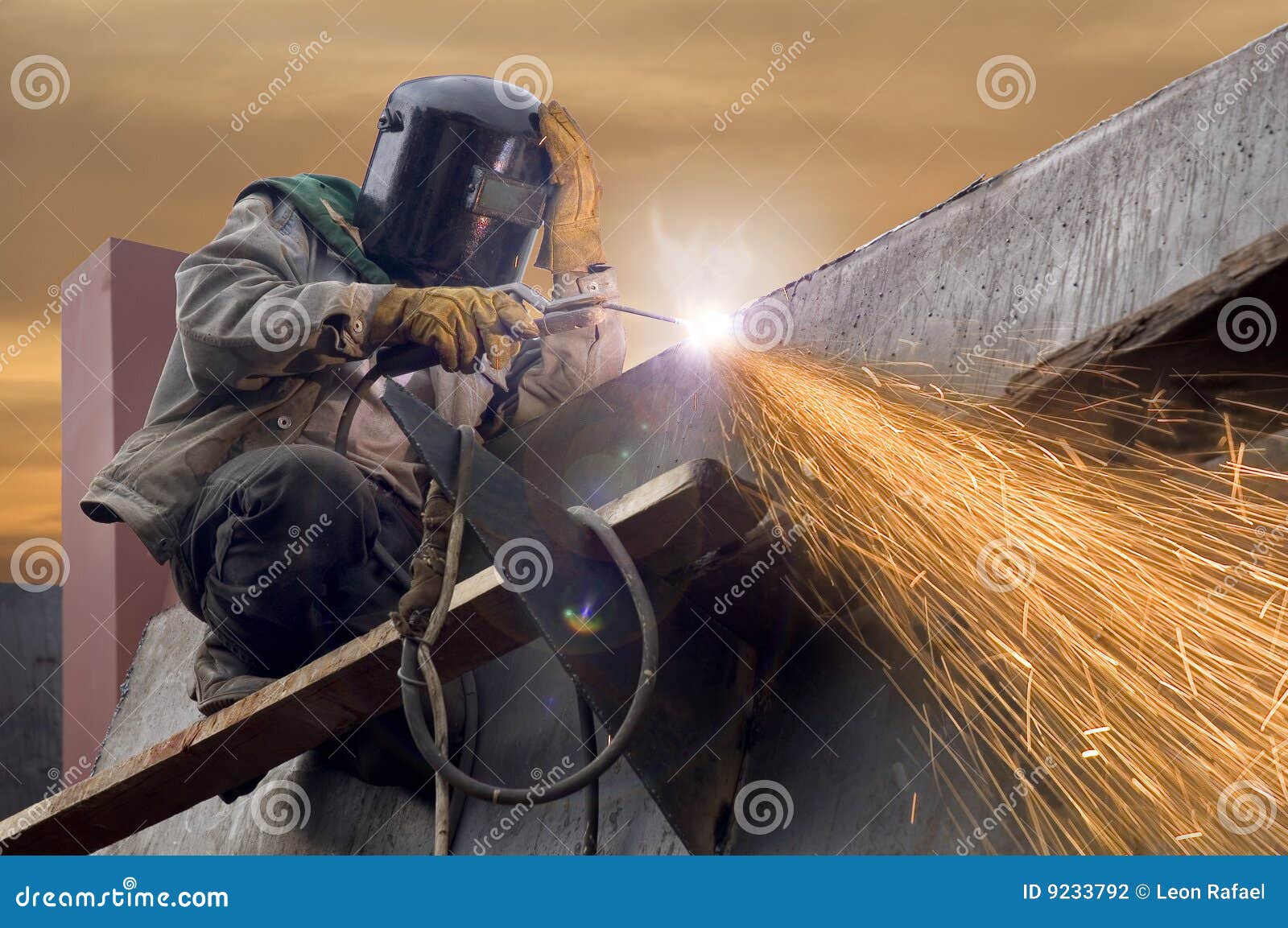 Welding sparks stock photo. Image of heat, blacksmith - 9233792