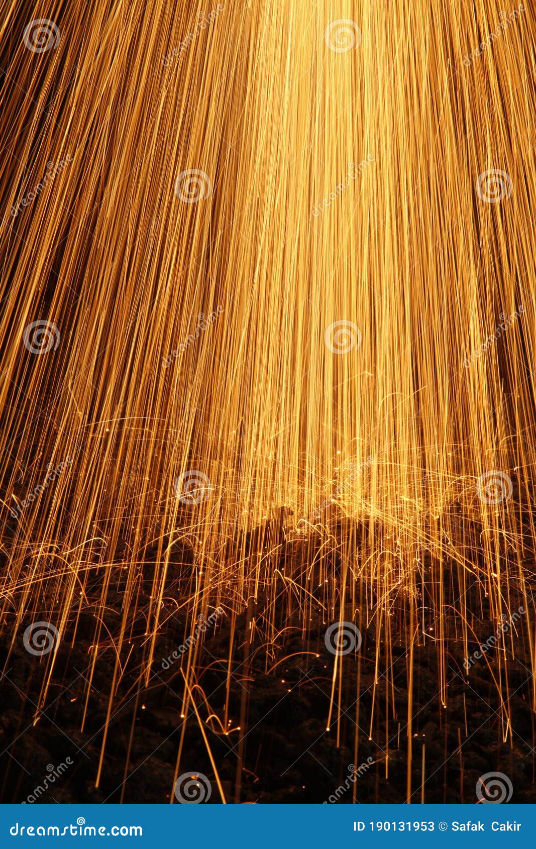 Welding sparks stock image. Image of abstract, construction - 190131953