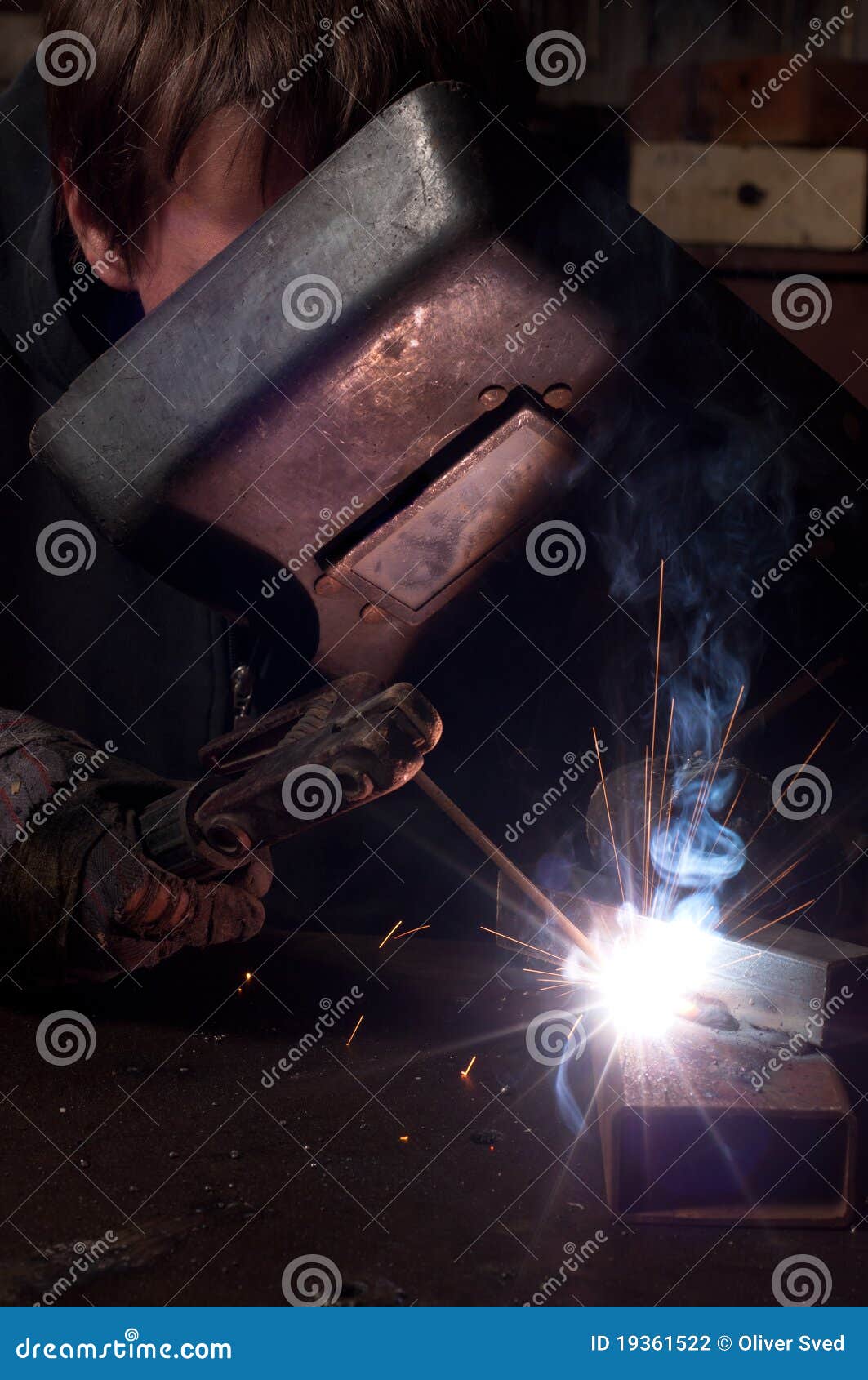Welding steel stock photo. Image of assembly, industry - 19361522