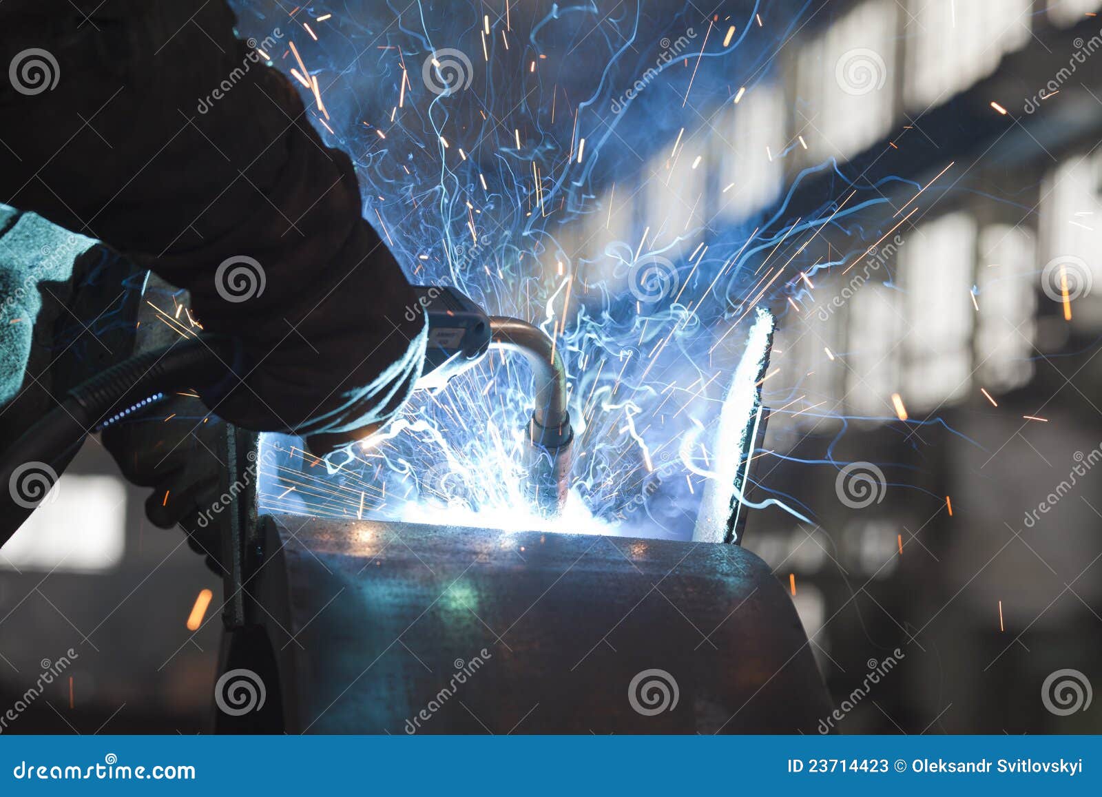 Welding Steel stock image. Image of skill, light, industrial - 23714423