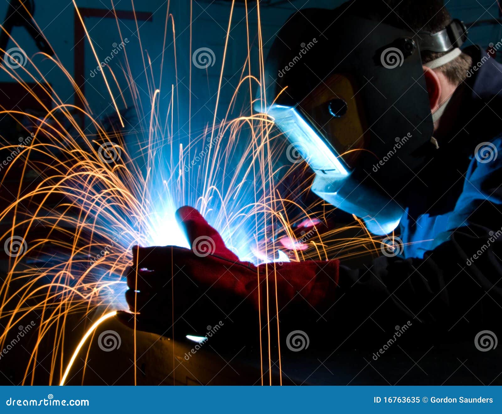 Welding steel construction stock image. Image of factory - 16763635