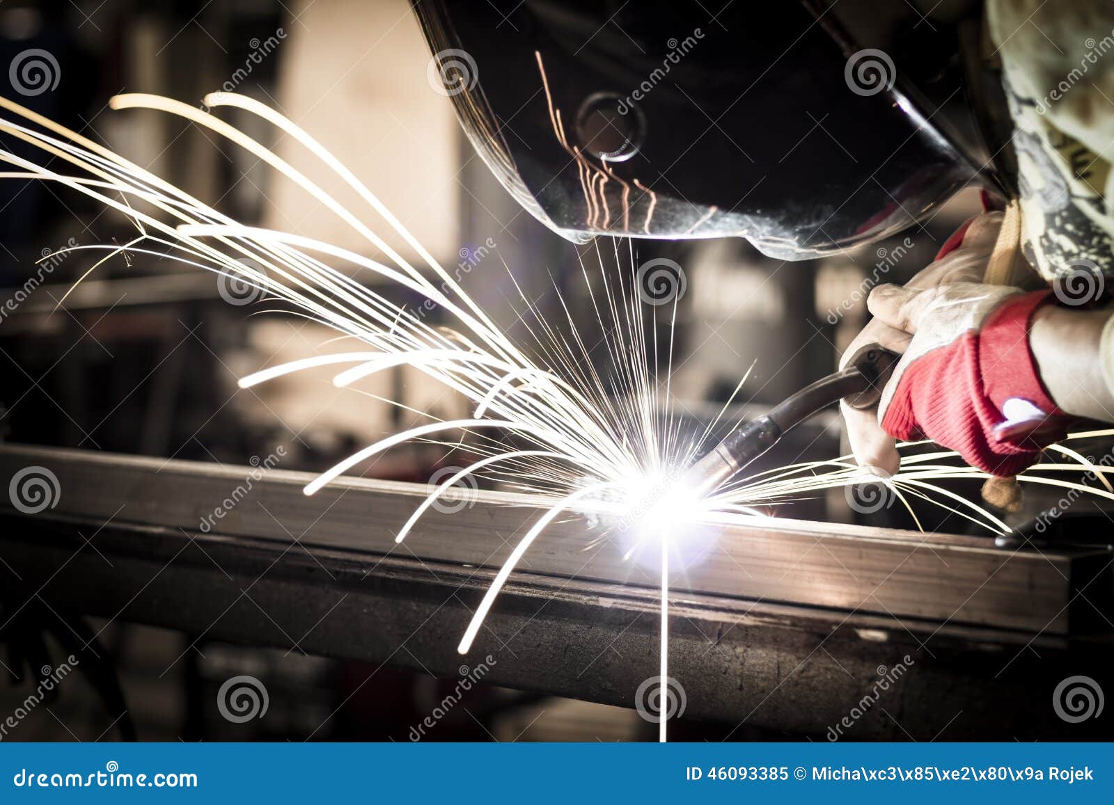 Welding steel stock image. Image of repairing, construction - 46093385
