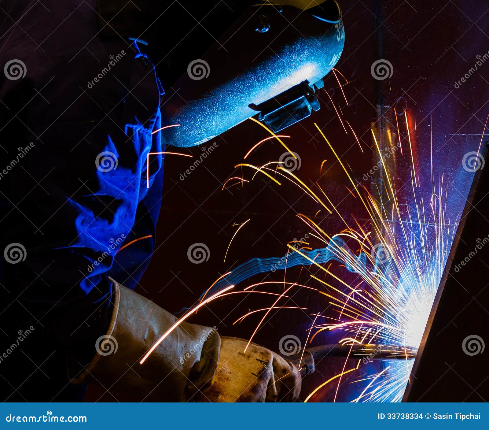 Welding steel structure stock photo. Image of manufacturing - 33738334