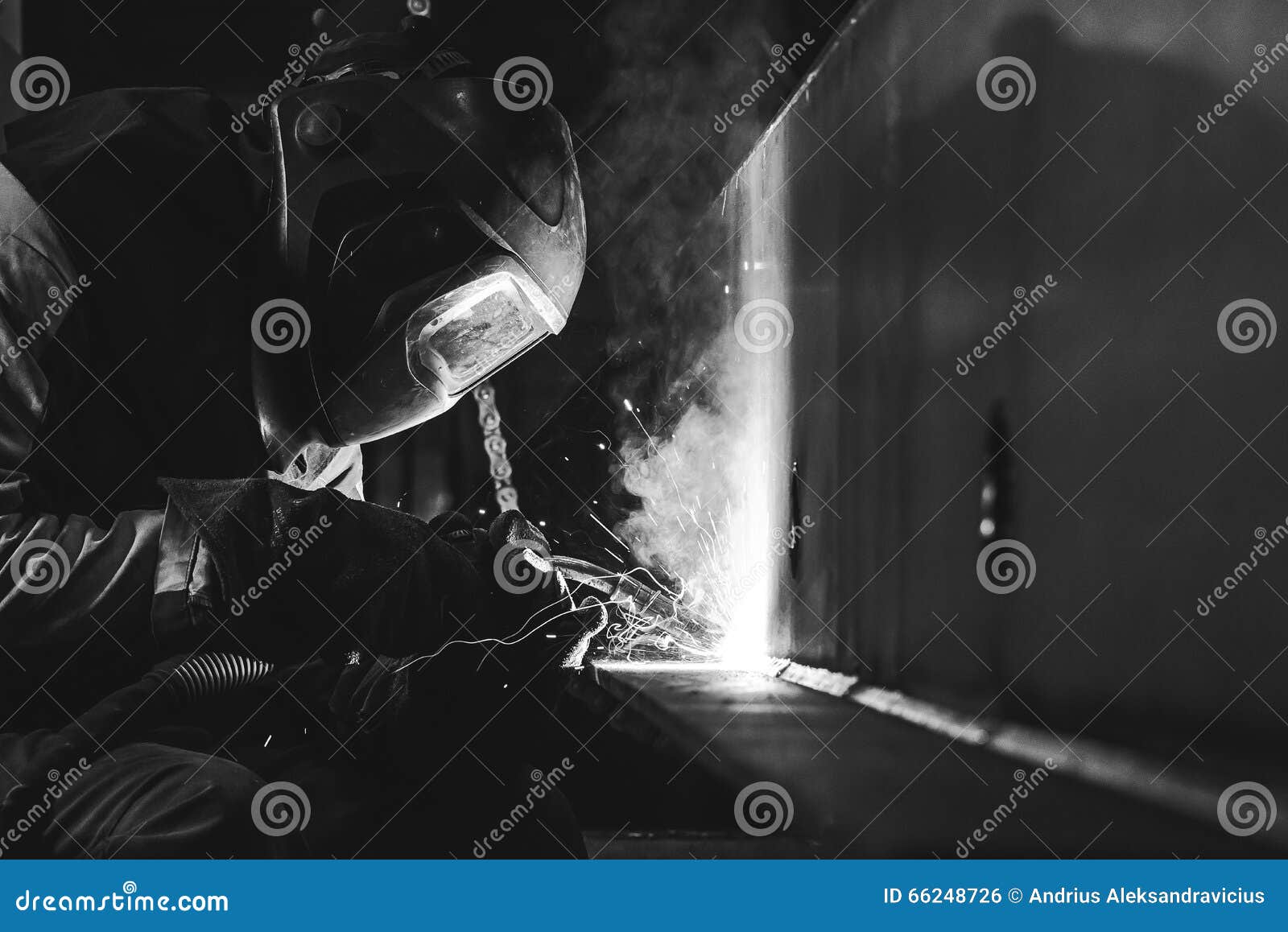 Welding steel structures stock photo. Image of engineering - 66248726