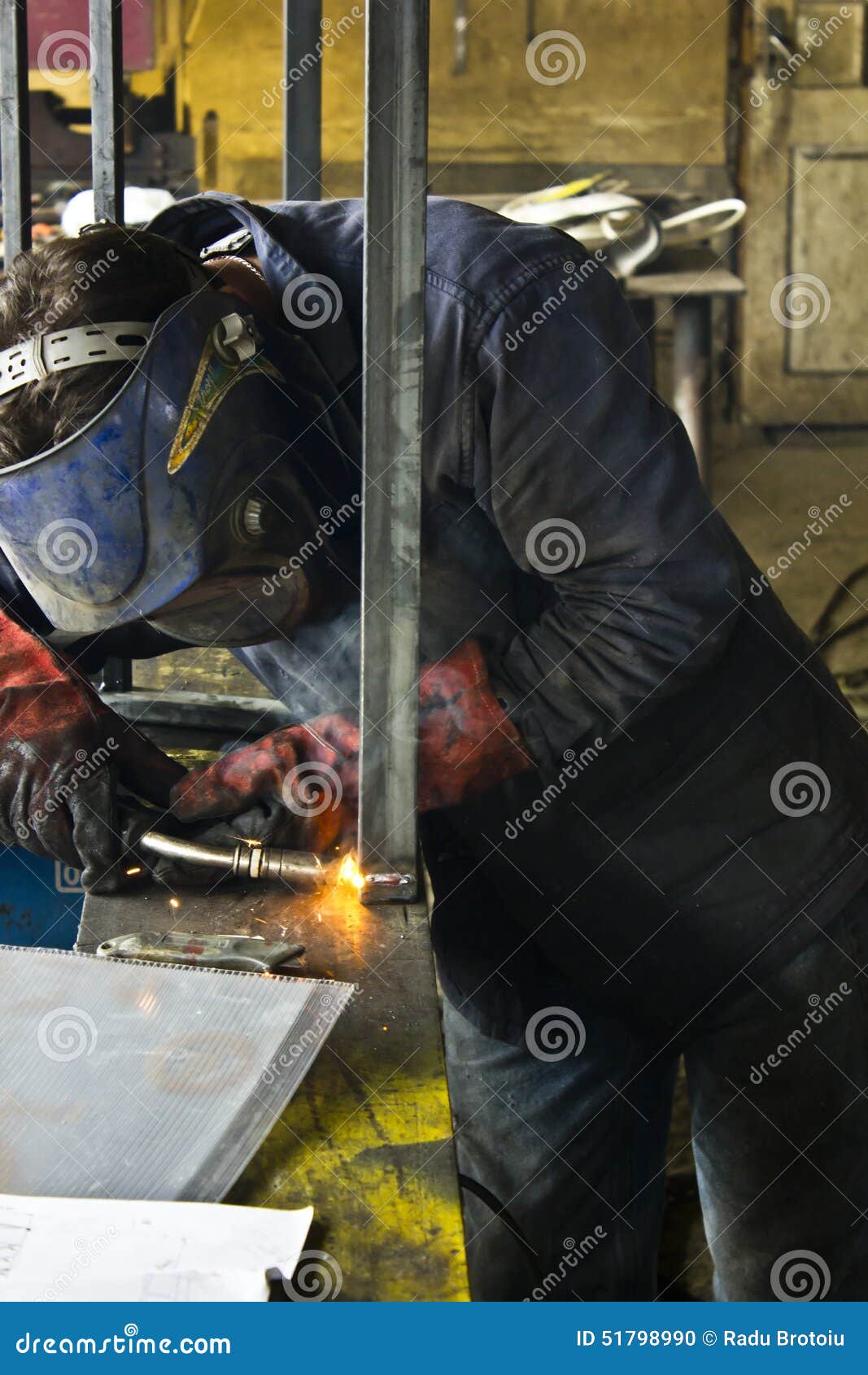 Welding structure stock photo. Image of painted, welds - 51798990