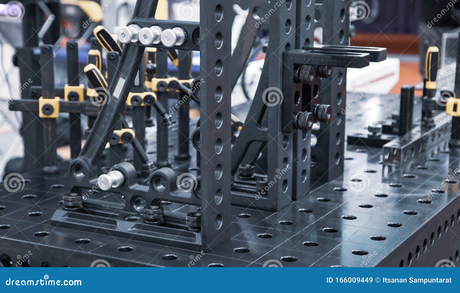 Welding Table and Clamping System Stock Image - Image of adjustment ...