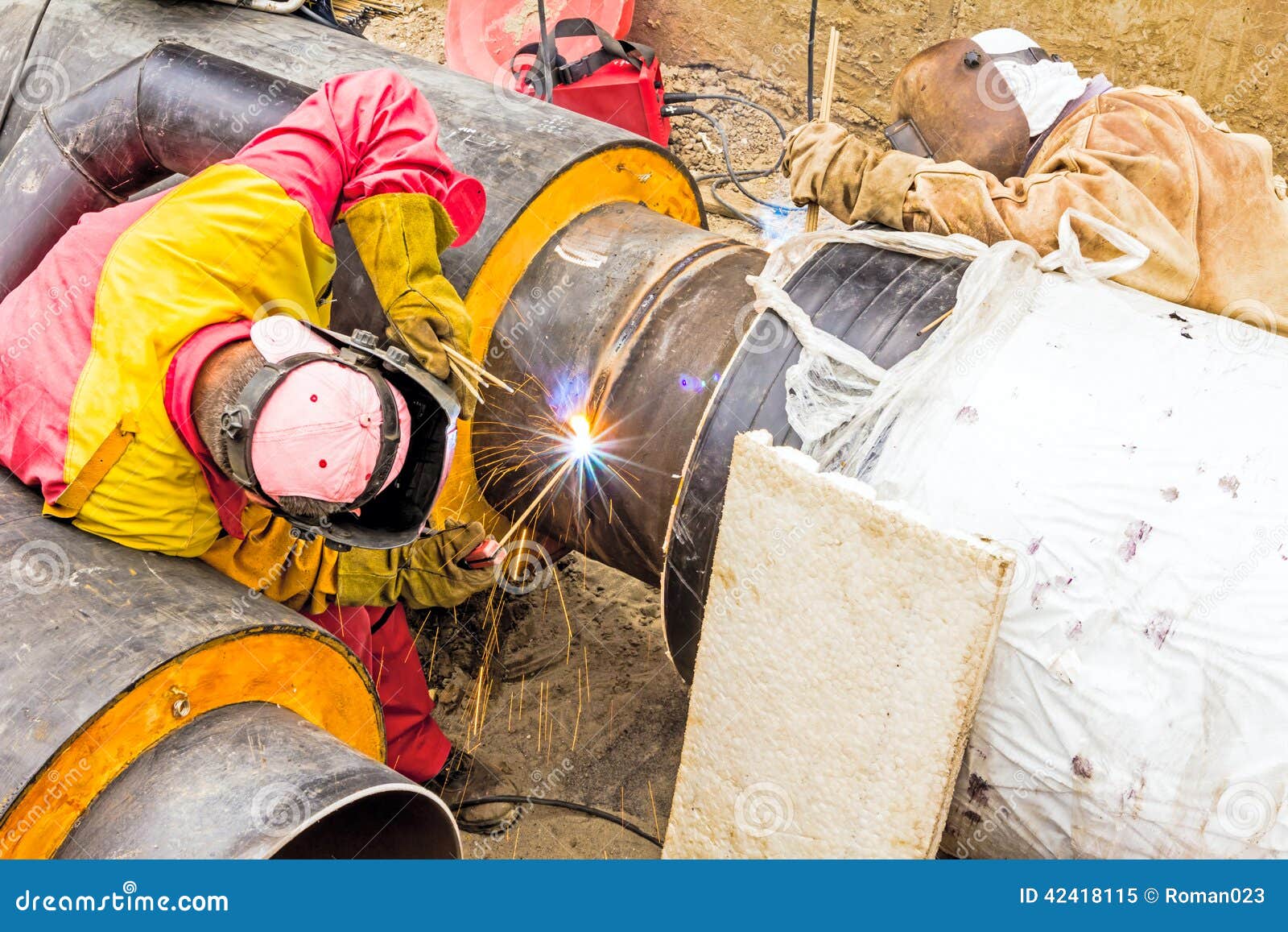 Welding team stock image. Image of flame, mechanical - 42418115